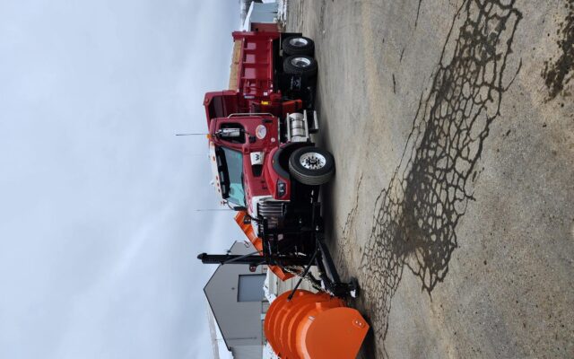 New snow plow arrives just in time for the first winter storm - The County