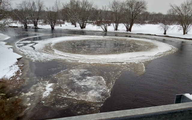 Ice disk forms in northern Maine river - The County